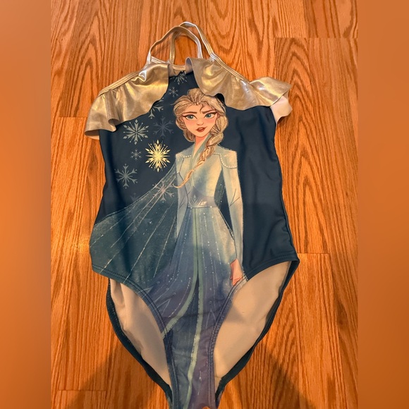 Disney | Swim | Disney Frozen Elsa Bathing Suit Navy And Silver | Poshmark
